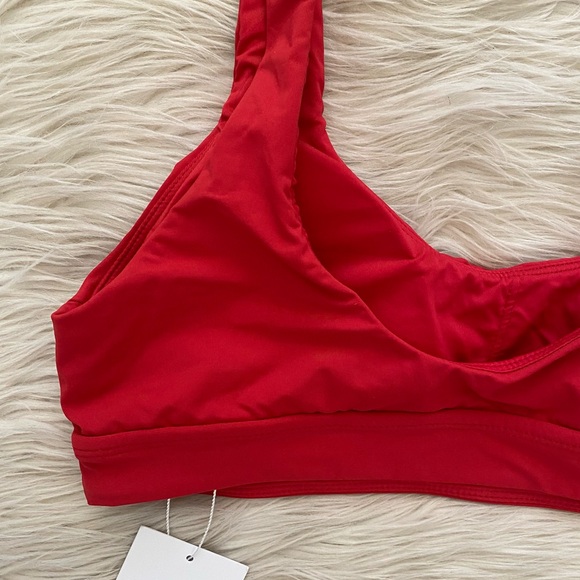 Andie | Swim | Andie Ventura Cherry Red Sporty Bust Support Scoop Neck ...